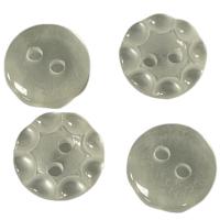 China 10mm 2 Hole Faux Pearl Resin Shirt Buttons Eco-Friendly Off White for Garments for sale