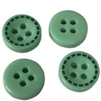 China Eco-Friendly Resin Buttons 4 Holes 16L Silk Print for Shirts Blouses Sewing DIY for sale