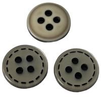 China Eco-Friendly Resin 4 Hole 18mm Silked Print Shirt Buttons for Blouses Clothing for sale