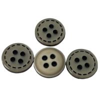 China Eco-Friendly Resin 4 Hole 18mm Silked Print Shirt Buttons for Blouses Clothing for sale