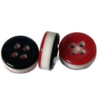 China Resin 3 Layers Plastic Shirt Buttons 16L for Men's Garment Sewing for sale