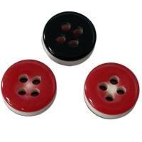 China Resin 3 Layers Plastic Shirt Buttons 16L for Men's Garment Sewing for sale