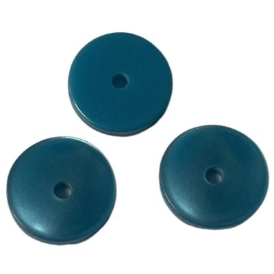 China Dark Cyan Resin Shirt Button 14L-60L ODM One Hole Eco-Friendly Fashionable Plastic Buttons for sale