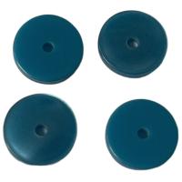 China Dark Cyan Resin Shirt Button 14L-60L ODM One Hole Eco-Friendly Fashionable Plastic Buttons for sale