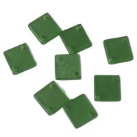 China Green Resin Square Button 2-Holes 6x6mm for DIY Garment Accessories ODM for sale