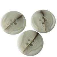 China Faux Horn Buttons 36L 22mm 4 Holes White Matt Finish for Coat Jacket for sale