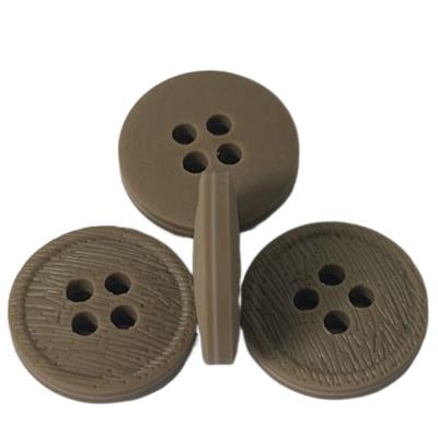 China Polyester 3 Layers 4 Holes Faux Wood Buttons 20L for Coat Jacket Garment Accessories for sale
