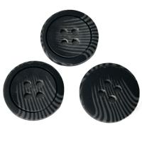 China Imitation Horn Buttons 4 Holes 32L 20mm for Coat Jacket Sweater Resin Eco-Friendly for sale