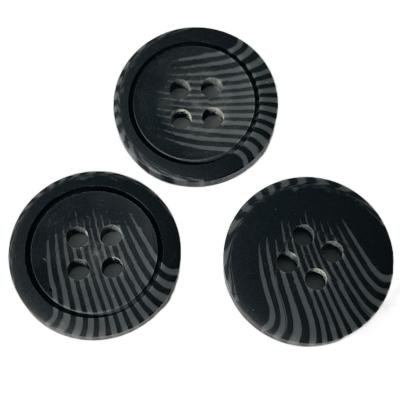 China Imitation Horn Buttons 4 Holes 32L 20mm for Coat Jacket Sweater Resin Eco-Friendly for sale