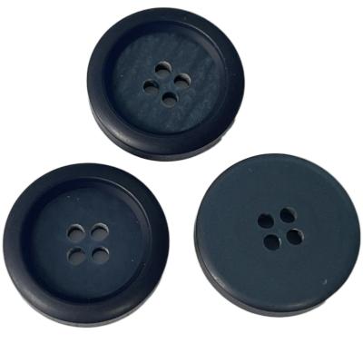China Resin Blue Coat Buttons 38L Special Face Eco-Friendly Polyester for Sweater for sale