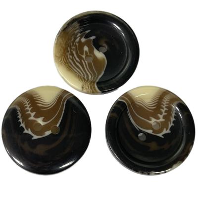 China Imitation Rock Plastic Coat Buttons 4 Holes 25mm for Jacket Sweater for sale