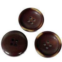 China Faux Horn Coat Buttons 22mm Eco-Friendly Resin for Jackets Sweaters Overcoats for sale