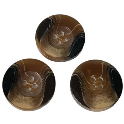 China Faux Rock Effect Coat Buttons 38L Resin Eco-Friendly for Jacket Sweater for sale