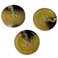 China ODM Rim Yellow Fake Horn Buttons 30L Resin Eco-Friendly Plastic Garment Accessory for Outerwear Coat Jacket for sale