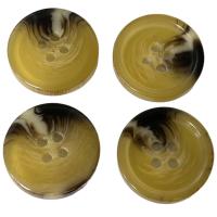 China ODM Rim Yellow Fake Horn Buttons 30L Resin Eco-Friendly Plastic Garment Accessory for Outerwear Coat Jacket for sale