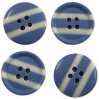 China Eco-Friendly Resin 4 Hole Two Color Combo Shirt Buttons 22L for Shirts Blouses for sale