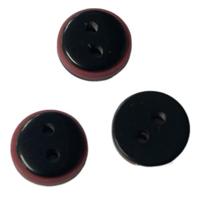 China Eco-Friendly Resin Three Layers Shirt Buttons 2 Hole 16L for Blouses Sewing for sale