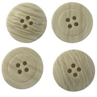 China Eco-Friendly Polyester Faux Wood Buttons 32L with Special Rim for Garment Use for sale