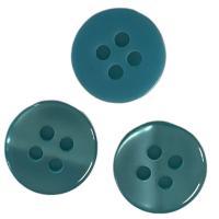 China 16L Eco-Friendly Resin Shirt Buttons Green Chalk Back for Garment DIY 11mm for sale