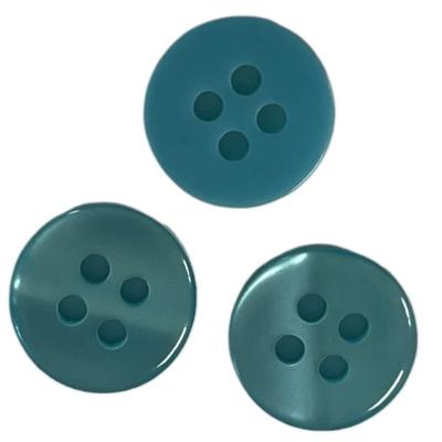 China 16L Eco-Friendly Resin Shirt Buttons Green Chalk Back for Garment DIY 11mm for sale