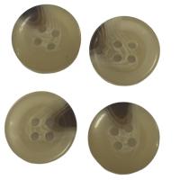 China Coat Buttons With Yellow Horn Effect 20L Use For Coat Sweater for sale