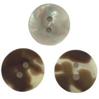 China Eco-Friendly Polyester Fake Shell Buttons 2 Hole 28L 18mm for Shirt Coat for sale