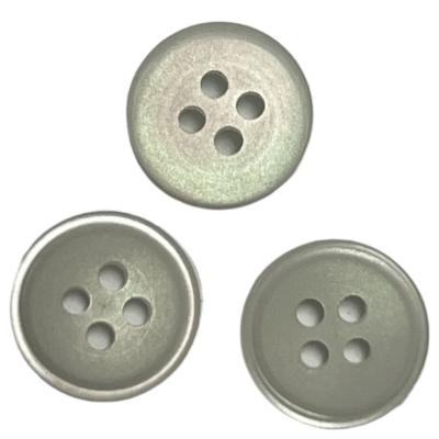 China Eco-Friendly Polyester Resin Shirt Buttons 18L Rainbow Effect for Garment Accessories for sale