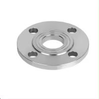 China Customized Size Silver Stainless Steel Flange with ISO Standard and Flanged Connection for sale