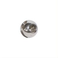 China DN150-DN300 Stainless Steel Silver Three Way Ball Valve with High Temperature Resistance and Mirror Polished Surface for sale