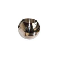 China Customized Straight-through Mirror Polished Surface 201 Stainless Steel Valve Ball for Floating Straight Through Valve for sale