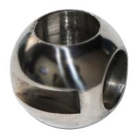 China Mirror Polished Stainless Steel Ball Valve with V-shaped Balls and Corrosion Resistance for sale