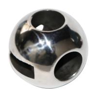 China Mirror Polished Stainless Steel Ball Valve with V-shaped Balls and Corrosion Resistance for sale