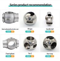 China DN25 Stainless Steel 316L Floating Straight Through Valve Ball with Customized OEM Support and Mirror Polished Surface for sale