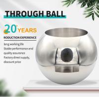 China DN25 Stainless Steel 316L Floating Straight Through Valve Ball with Customized OEM Support and Mirror Polished Surface for sale