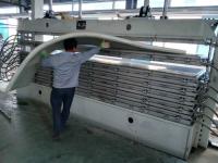 China 100 Tons Compressing Force Second Stage Foam Press Machine 1500 X 4200 X 60 Mm for sale