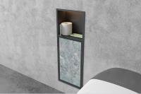 China 304 Stainless Steel Recessed Wall Niche 750mm x 125mm x 250mm for Hotel Bathroom for sale