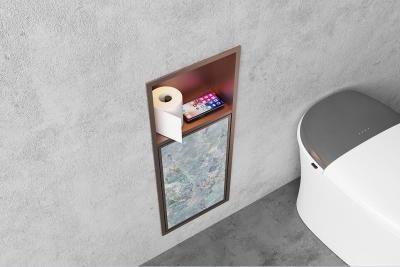 China 304 Stainless Steel Wall Recessed Shower Niche 750mm with Shelf Custom Sizes for sale