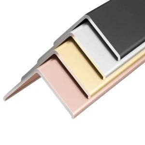 China Aluminum Alloy Trim Profile Stainless Steel Tile Trim for Tile Corner 3m Length for sale