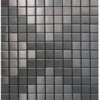 China 3D Stainless Steel Mosaic Bathroom Floor Tiles 10x10mm for Wall Cladding for sale