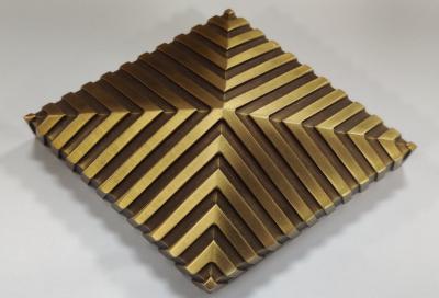 China Customized Brass Decorative Craft Recessed Fittings With Honeycomb Pattern for sale