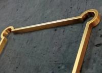 China Antique Style Pure Brass Inlay Wood Frame Art Craft 40x60cm Custom Design for sale