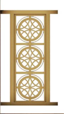 China Solid Brass Casting Screens Decorative Partition Wall Spot Custom Pattern 1200mm Height for sale