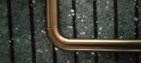 China Stainless Steel Corner Connected Handrails 90 Degree Continuous Round Handrail for Elevator for sale