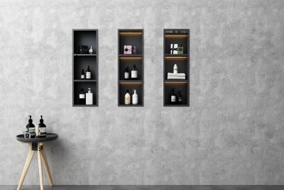 China Stainless Steel Recessed Wall Niche 304 750mmx125mmx250mm for Shower Bathroom Storage for sale