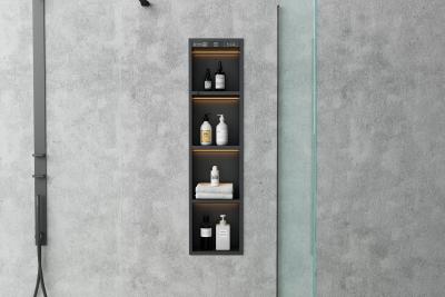 China 304 Stainless Steel Recessed Wall Niche 750mm x 125mm x 250mm PVD Coated for sale
