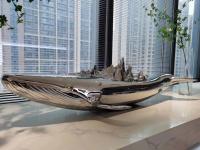 China Stainless Steel Large Outdoor Animal Sculpture Decorative Art Installation 304 Grade for sale