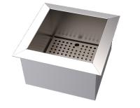 China Stainless Steel Ice Well Hammered Champagne Finish 304 Grade 0.5-3.0mm Thickness for sale