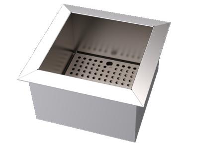 China Stainless Steel Ice Well Hammered Champagne Finish 304 Grade 0.5-3.0mm Thickness for sale