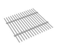 China H-Type Pre-Crimped Wire Rod Mesh Stainless Steel 304 Vertical Pattern Decorative for sale