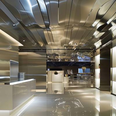 China 304 316 Custom Designed Stainless Steel Panels Grids For Restaurants for sale